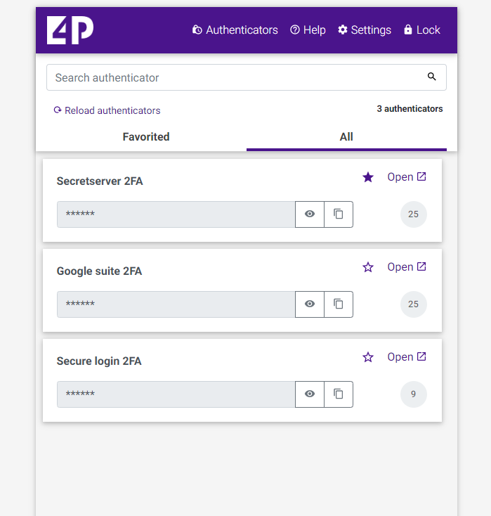 4P Authenticator | 4Passwords
